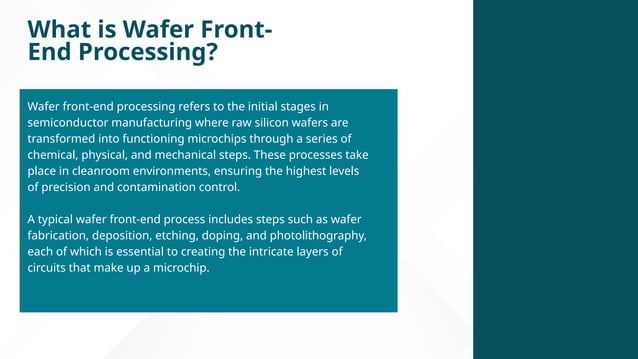 Wafer Front-End Processing and Its Challenges | PPT
