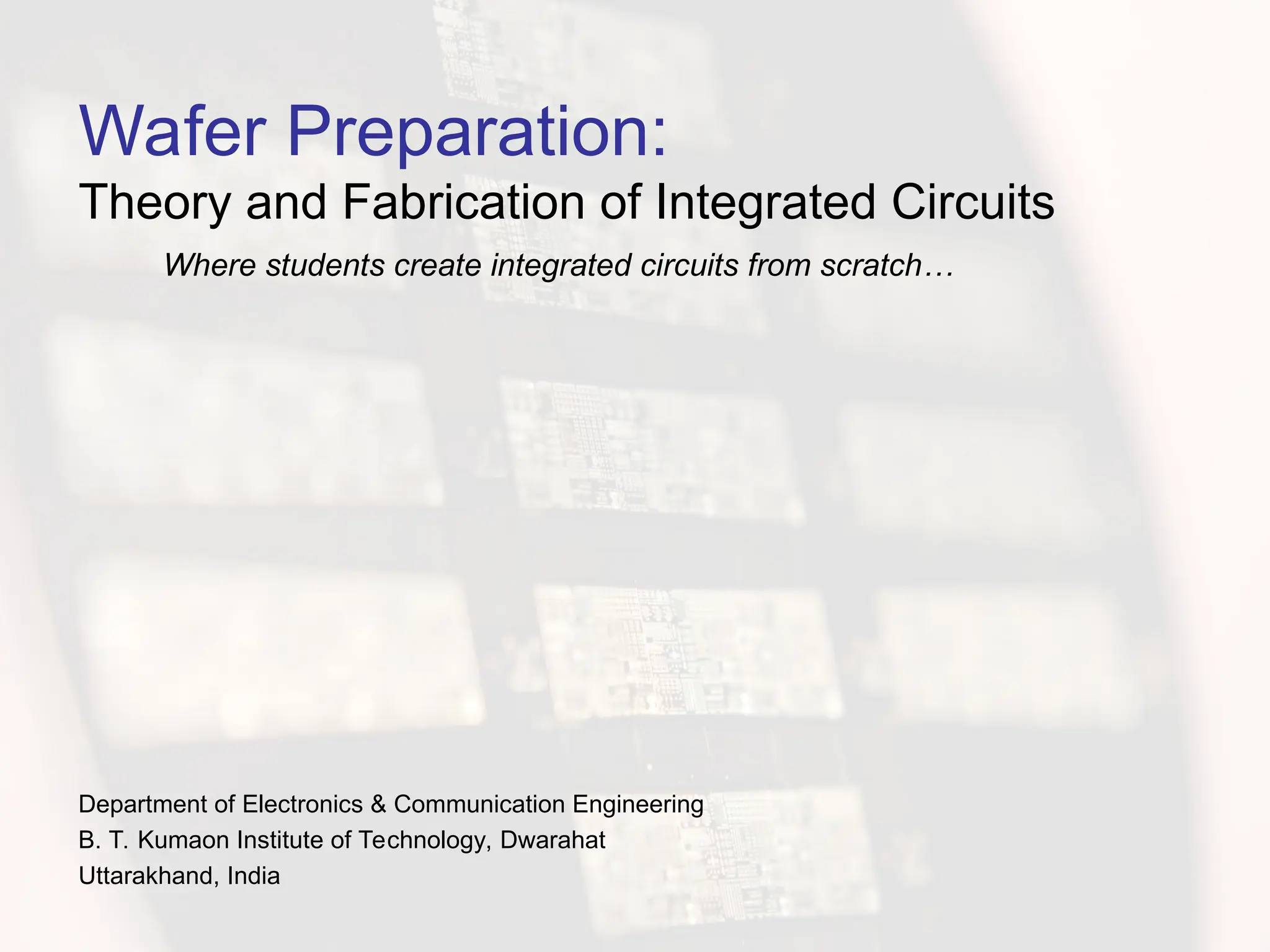 Wafer Preparation (Semiconductor Devices).ppt