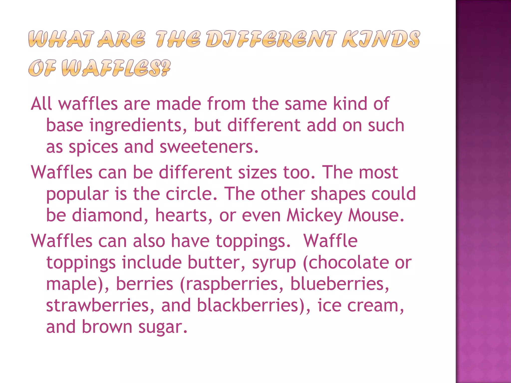 Waffles | PPT