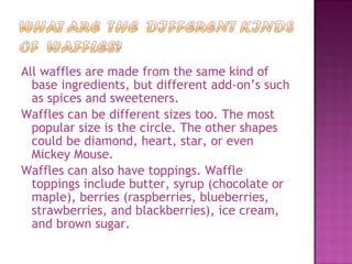 All About Waffles | PPT