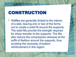 WAFFLE SLAB reinforce concrete ppt pptyyy | PPT