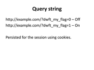 Waffle: A feature switch/flag/toggle application for Django | PPT