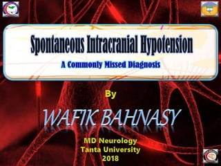 Spontaneous intracranial hypotension | PPTX