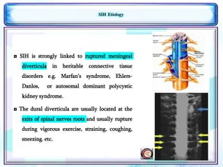 Spontaneous intracranial hypotension | PPTX