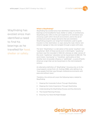 Wayfinding | PDF