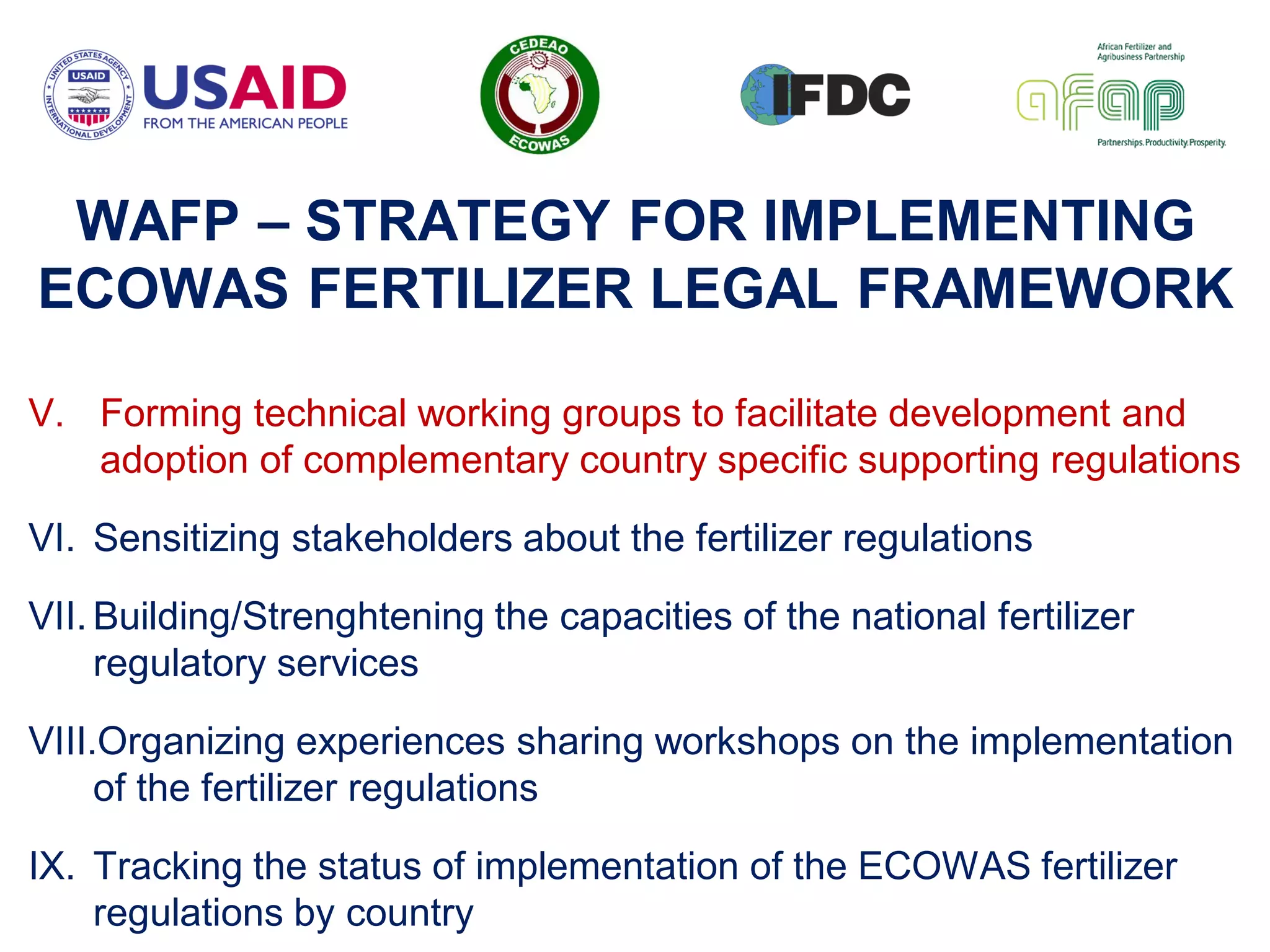 Wafp presentation regional fertilizer regulation final | PDF