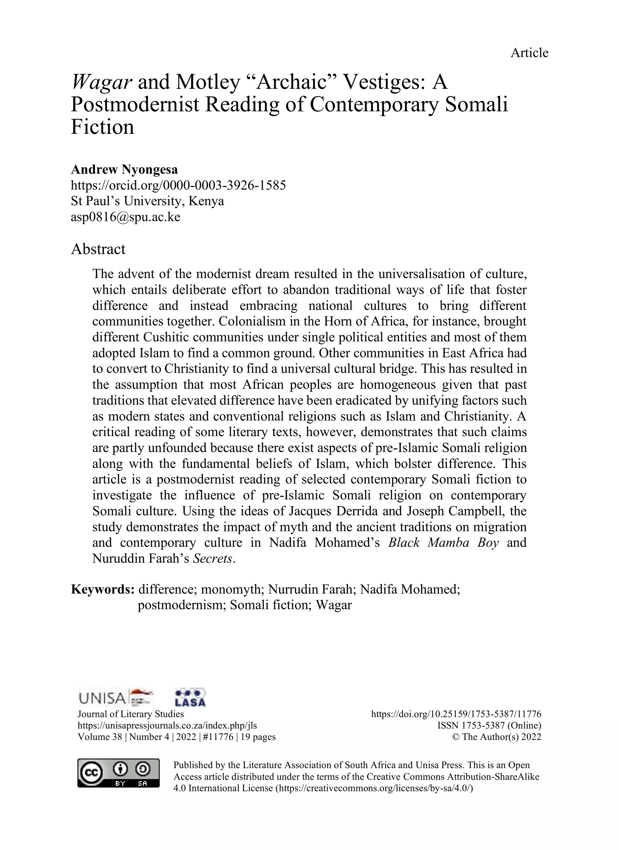 Wagar and Somali Culture | PDF