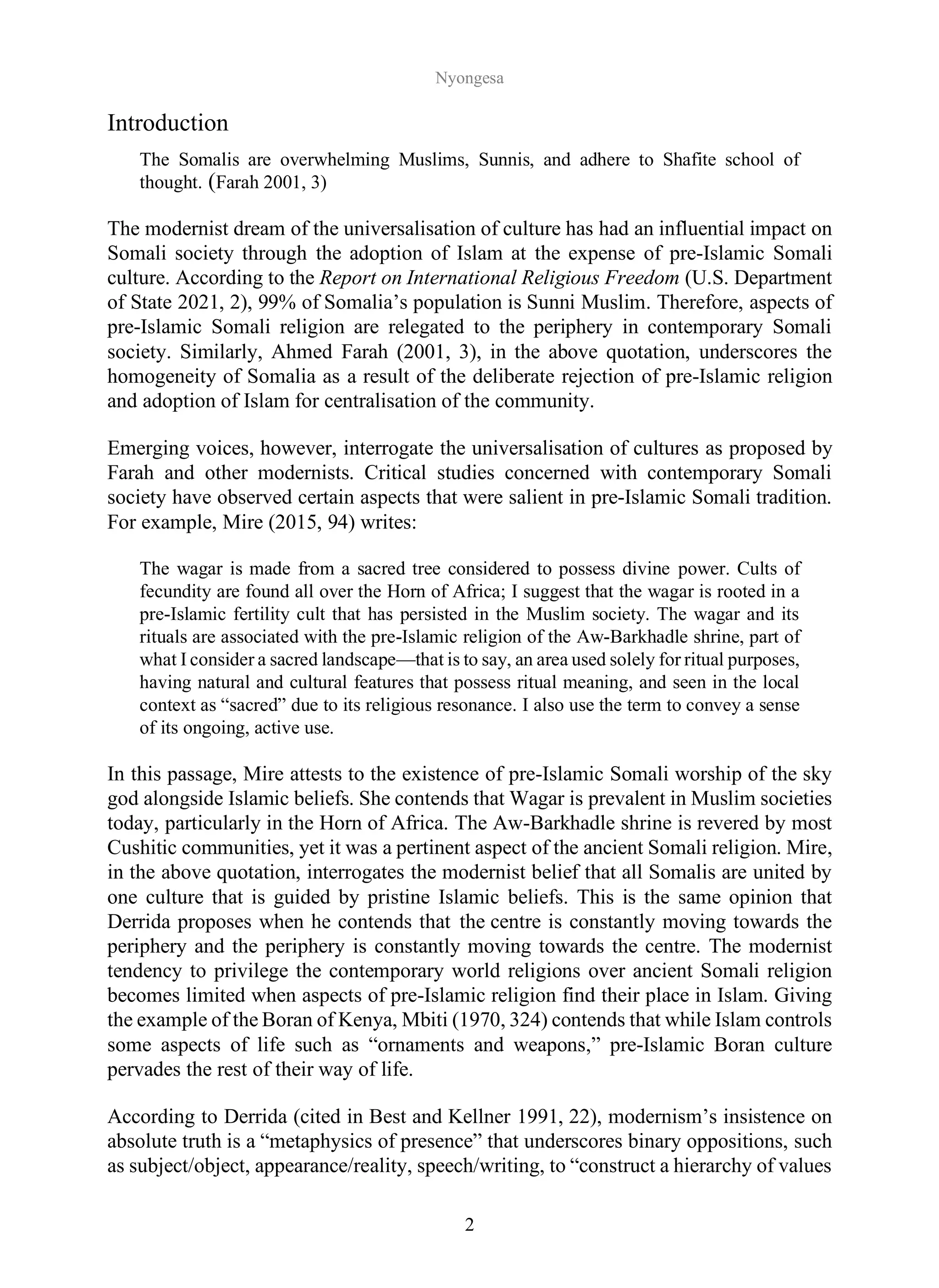 Wagar and Somali Culture | PDF