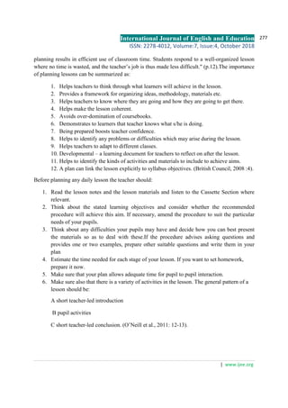 How Can I Prepare an Ideal Lesson-Plan ? | PDF