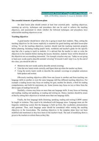 How Can I Prepare an Ideal Lesson-Plan ? | PDF