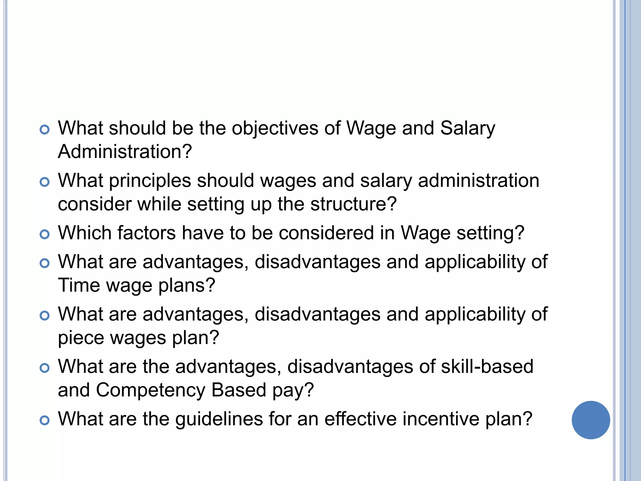 Wage and salary administration | PPT