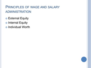 Wage and salary administration | PPTX