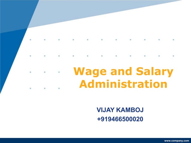 Wage And Salary Administration | PPTX | Business | Business and Finance