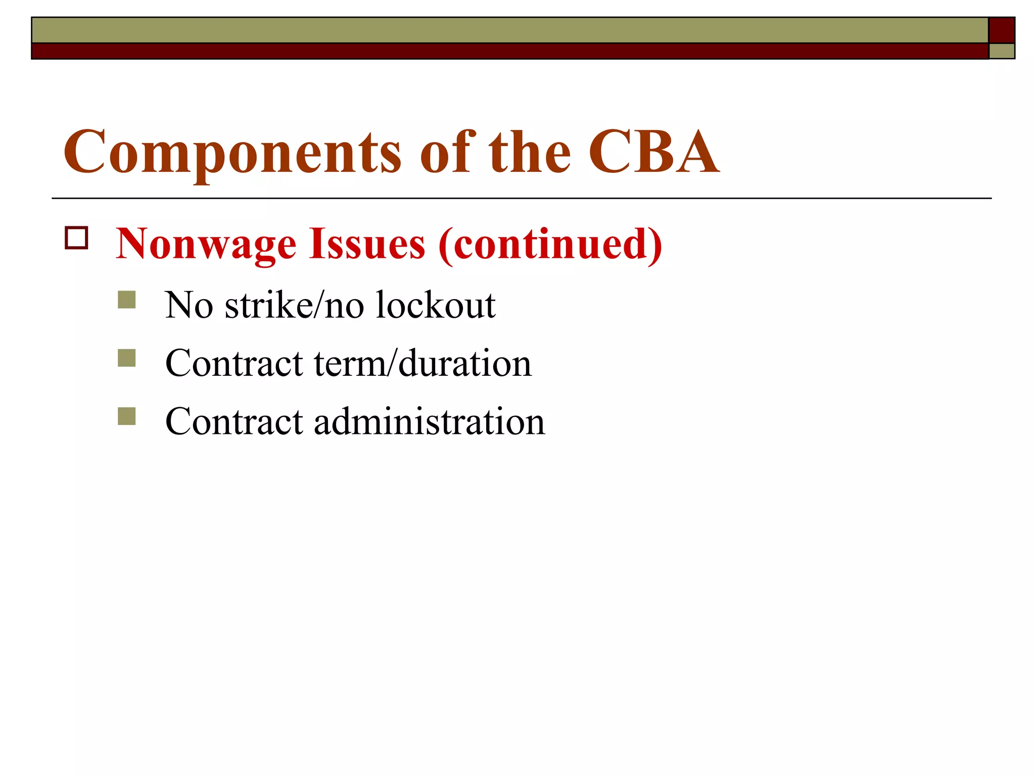 Wage & benefit issues | PPT