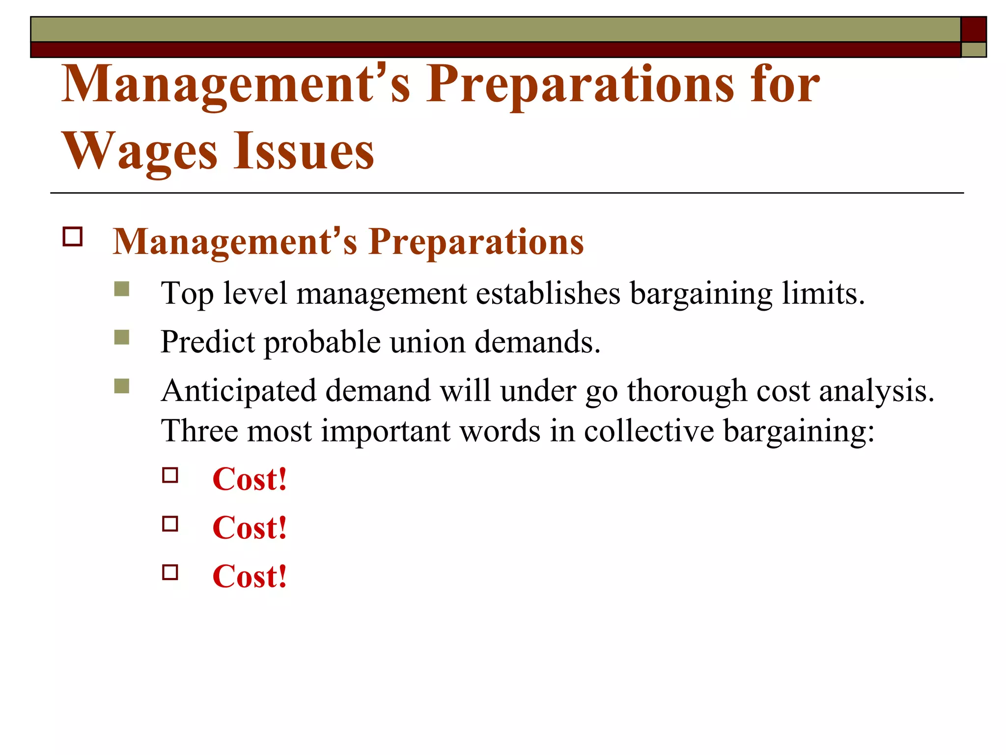Wage & benefit issues | PPT