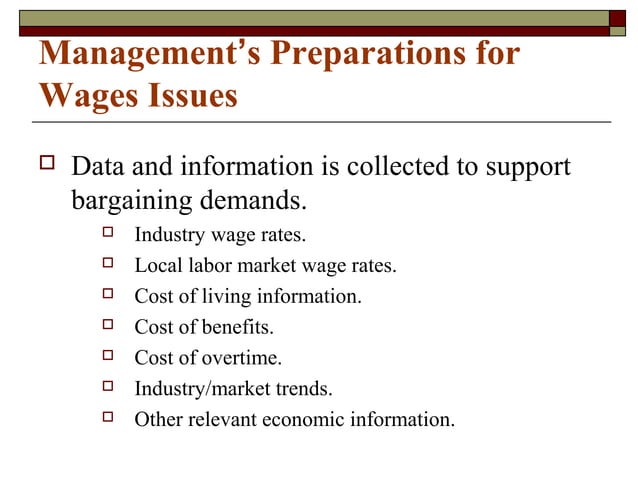 Wage & benefit issues | PPT