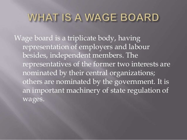 Wage board
