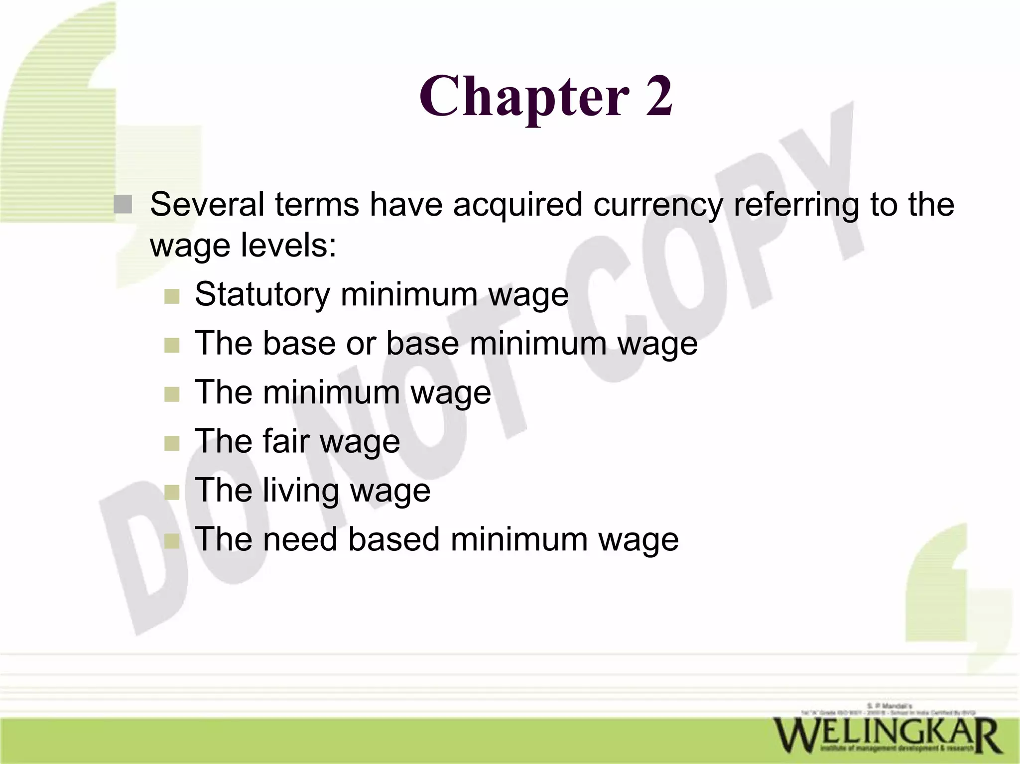 Wages: Concepts and Theories | PDF