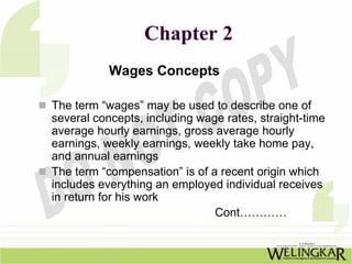 Wages: Concepts and Theories | PDF