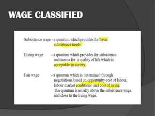 Wage determination and government intervention on private sectors | PPTX