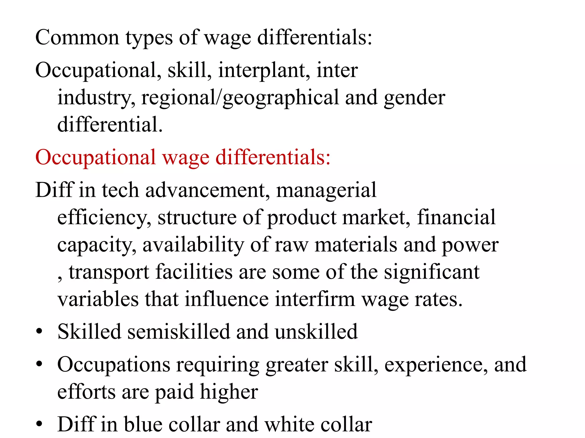 Wage differential | PPTX