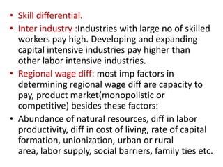 Wage differential | PPTX