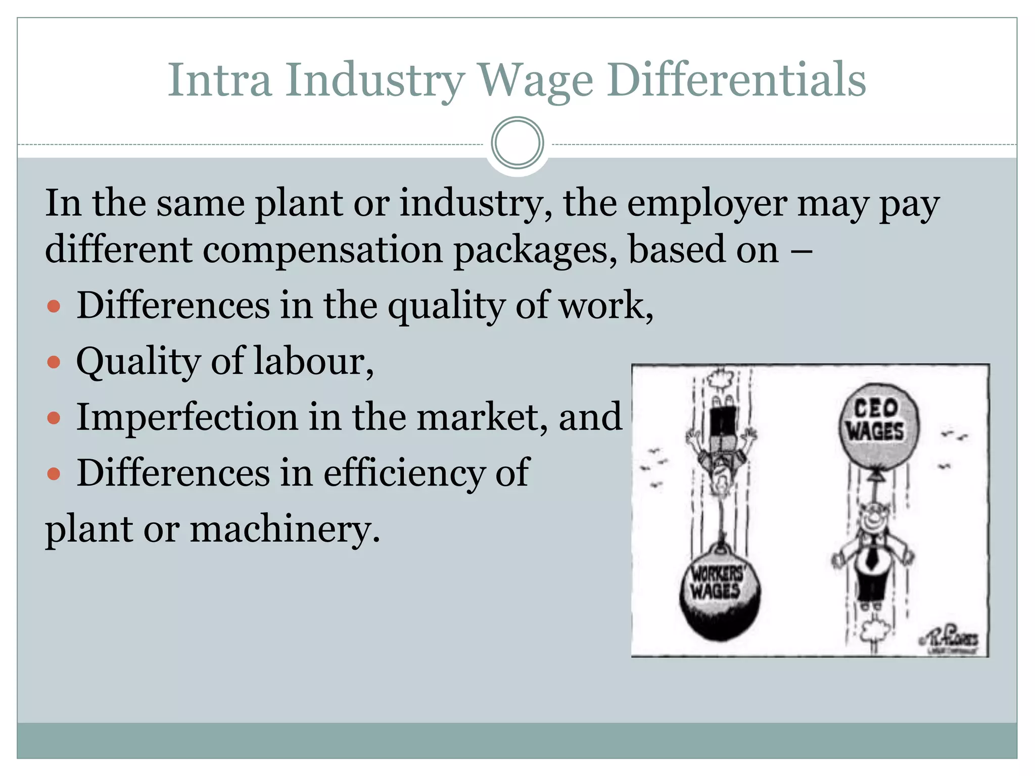 Wage differentials (compensating differentials) | PPTX