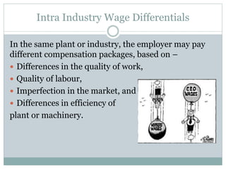 Wage differentials (compensating differentials) | PPTX