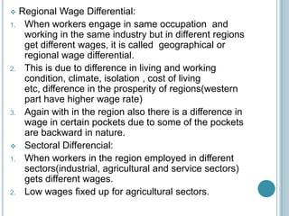 Wage differntial | PPTX