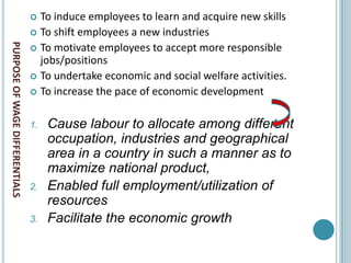 Wage differntial | PPTX