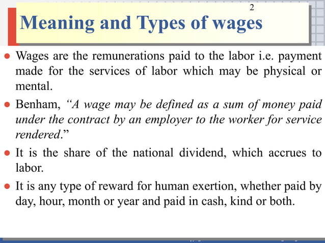 Wage fund theory | PPT | Business | Business and Finance