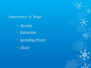 Wage, importance and Fair Wages | PPTX