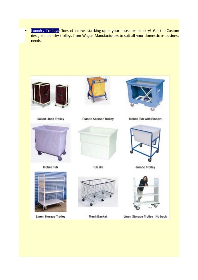 Wagen manufacturing trolleys, castors and materials handling equipments