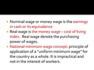 Wage policy, Wages and salary, Wage.pptx