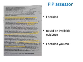 Understanding PiP (Personal Independent Payment) | PPT