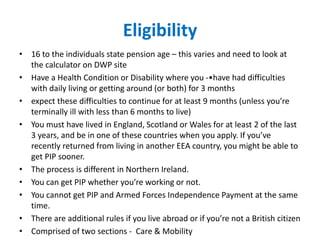 Understanding PiP (Personal Independent Payment) | PPT