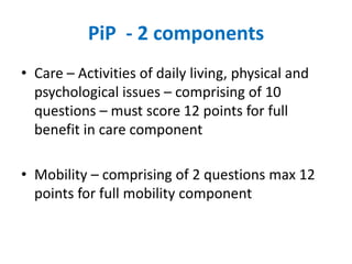 Understanding PiP (Personal Independent Payment) | PPT