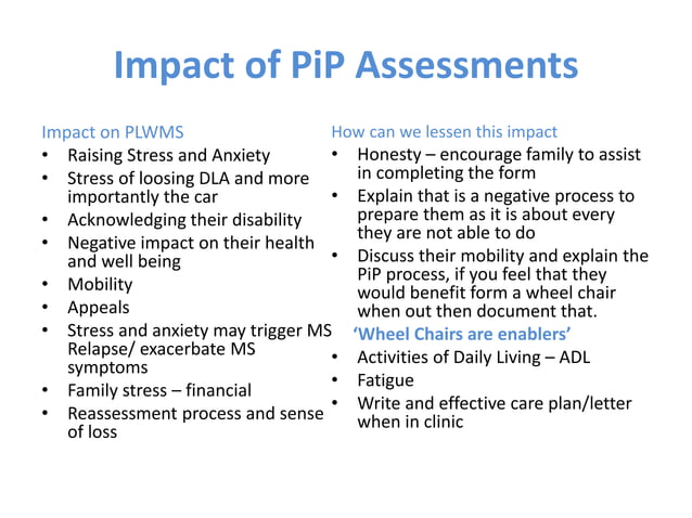 Understanding PiP (Personal Independent Payment) | PPT