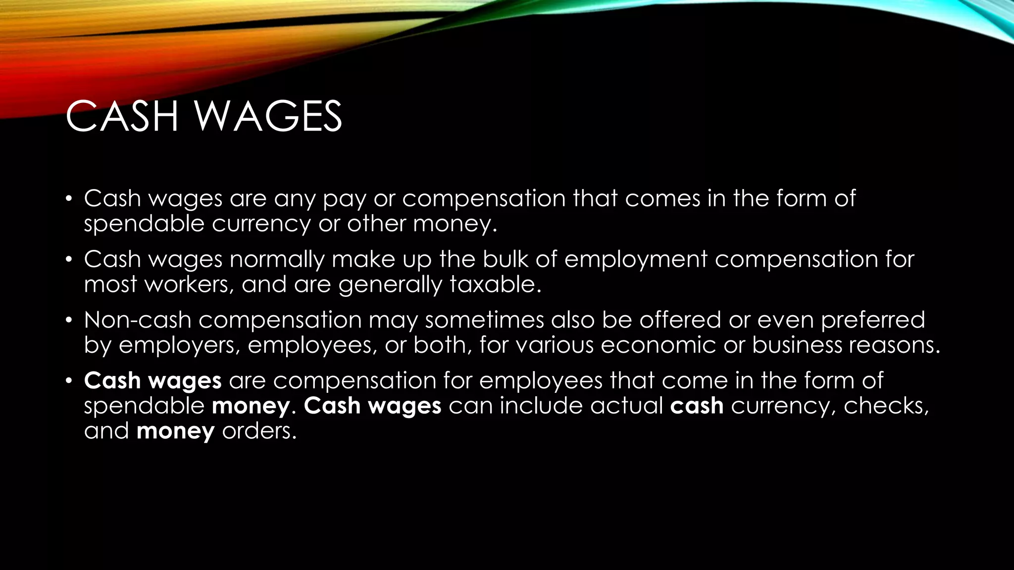 Wages meaning & its types | PDF