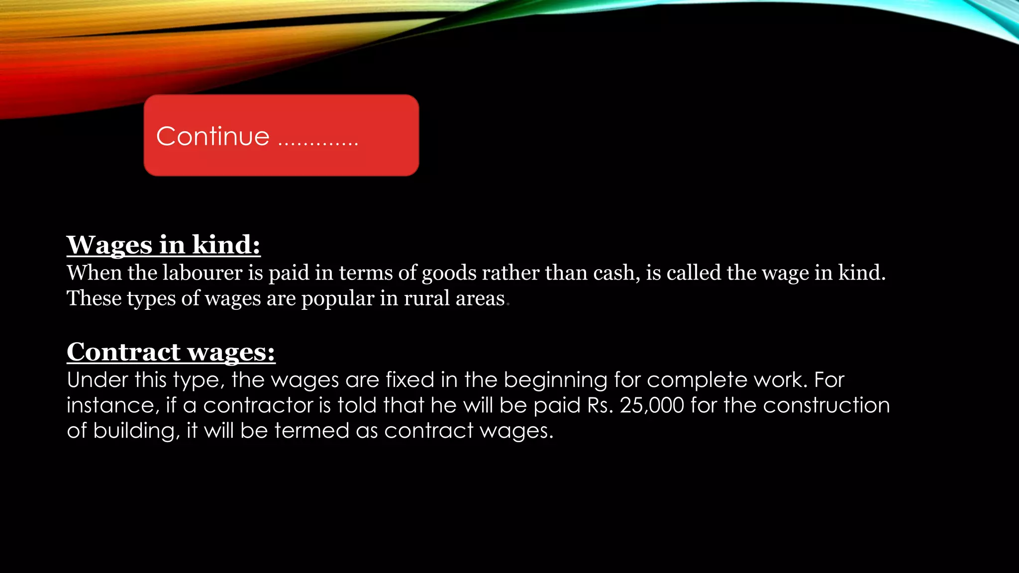 Wages meaning & its types | PDF