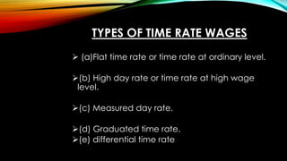 Wages meaning & its types | PDF