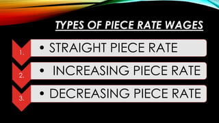 Wages meaning & its types | PDF