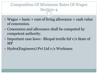 Payment Wages act 1948 | PPTX