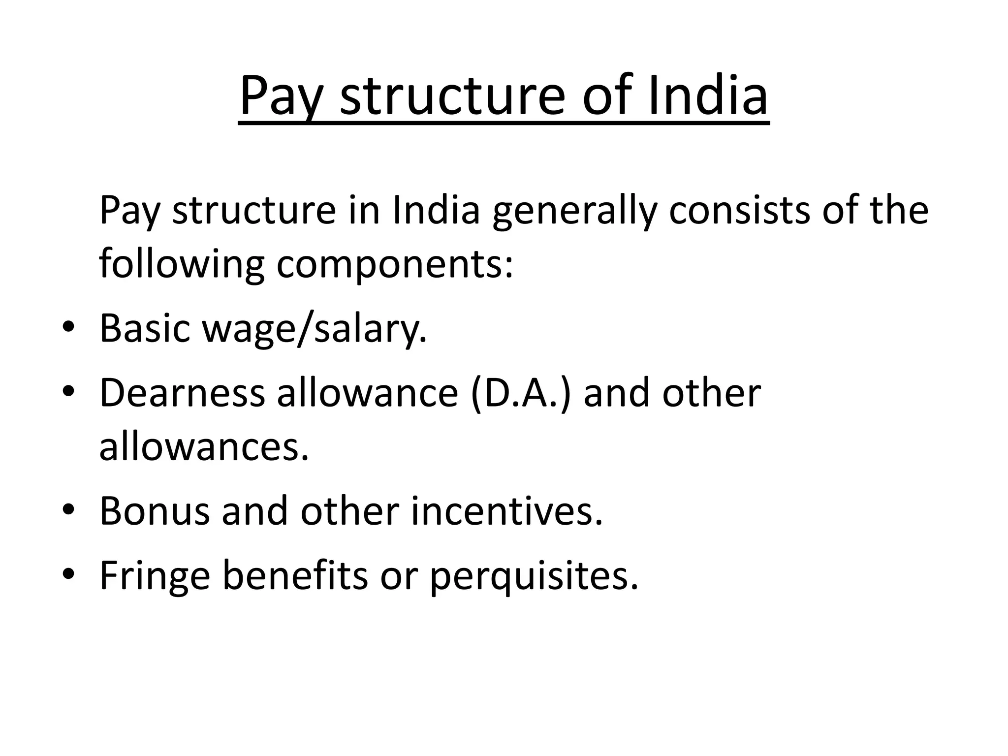 Wages and salary | PPTX