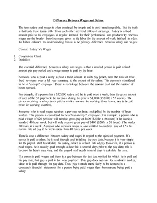 Wages and salary | DOCX