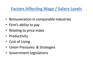 Wages and salary administration | PPTX