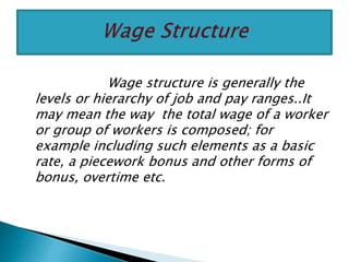 Wages,incentives and fringe benefits | PPTX | Government Support and ...