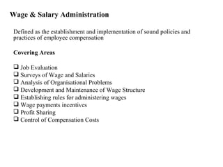Wages & salary administration | PPT