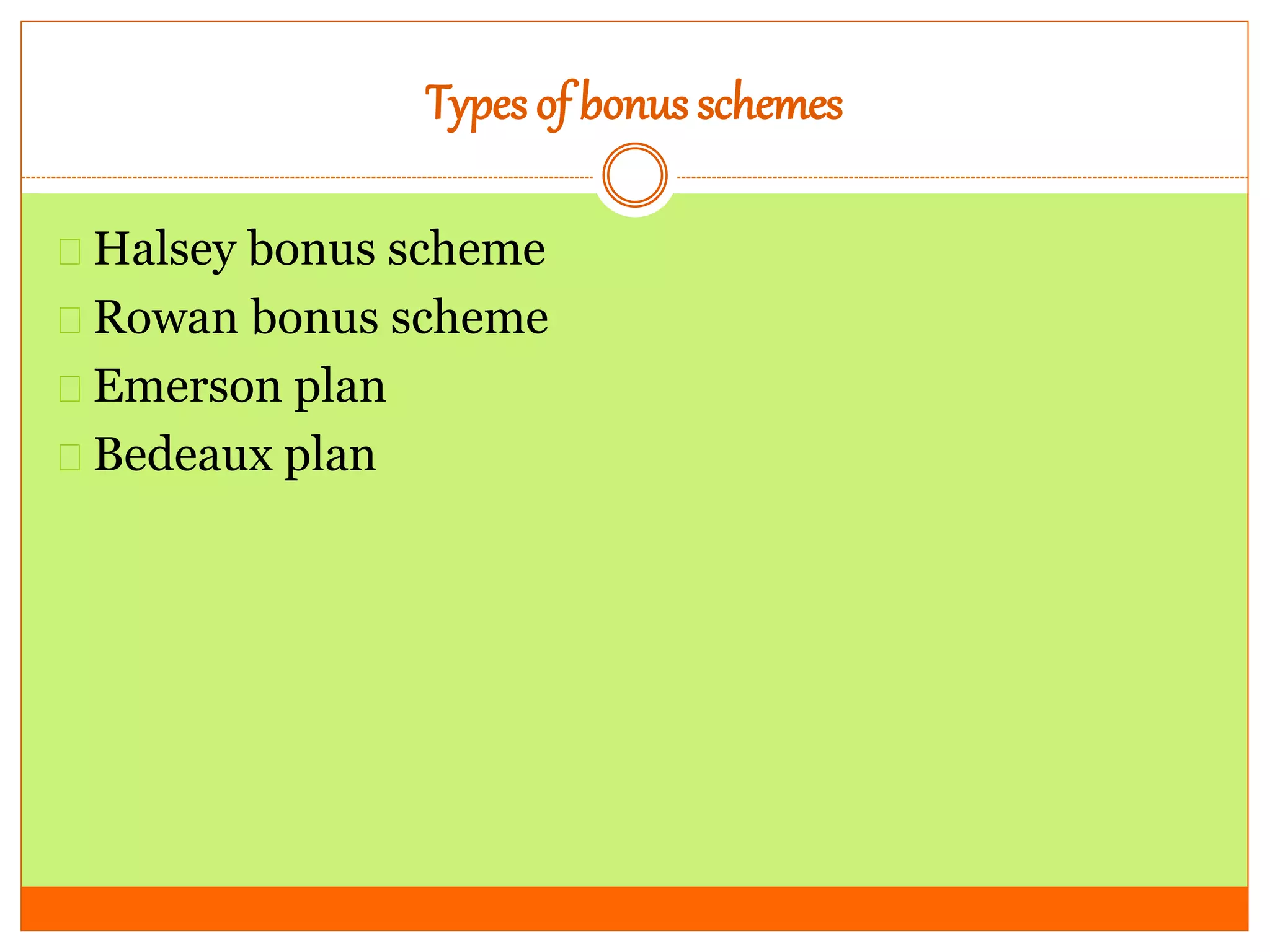 distribution of incentives{bonus} | PPTX