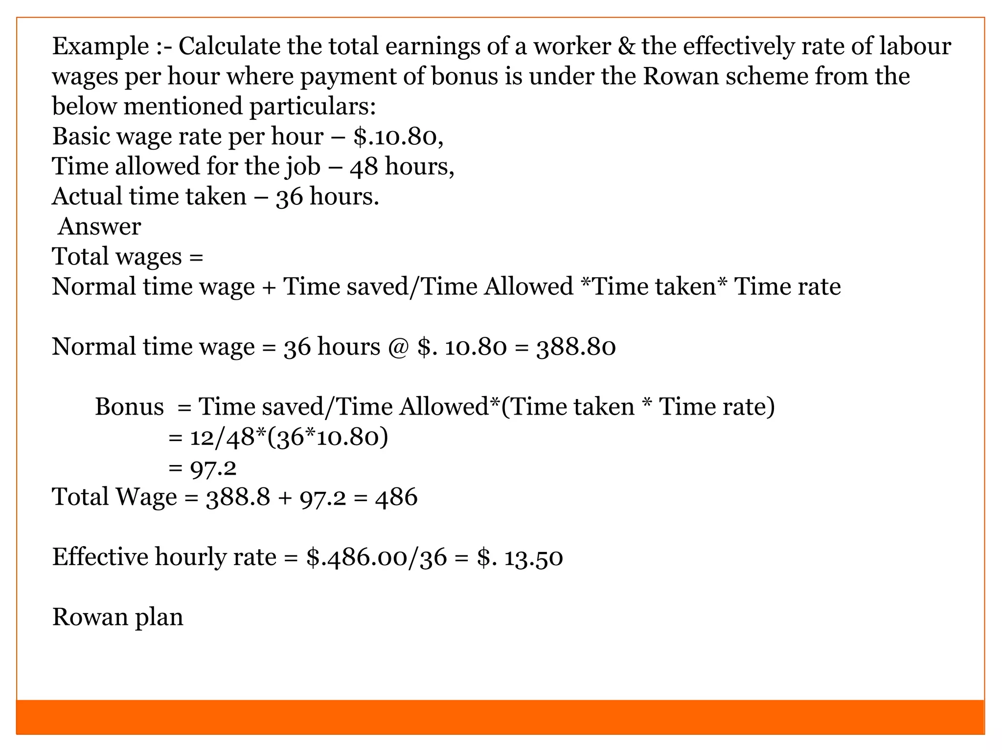 distribution of incentives{bonus} | PPT
